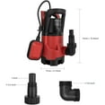 Prostormer 1HP Submersible Electric Sump Pump, 3700GPH, Auto Float ...