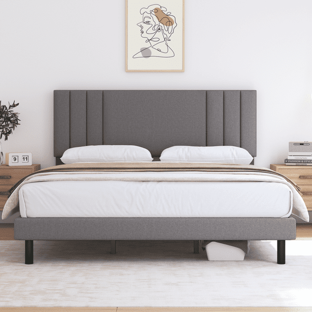 Full Size Bed Frame, GELBIY Platform Bed Frame Full with Fabric ...