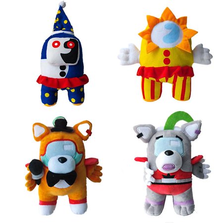 25cm Sundrop Fnaf Boss Moondrop Clown Plush Toy Cute Soft Stuffed ...