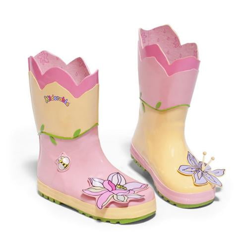 Kidorable Lotus Flower Rain Boots Size 6 - Walmart.com