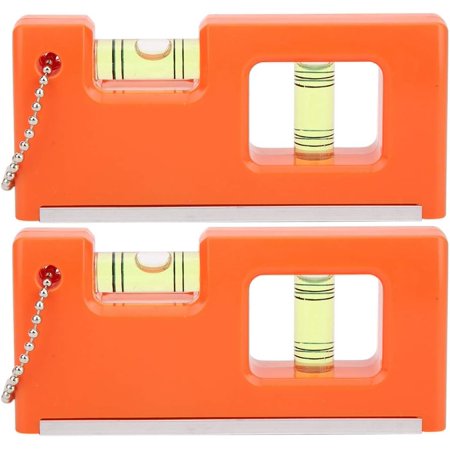 ShenMo 2 pieces（Orange）Level Measuring Instrument, Portable Horizontal ...