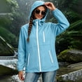Brnmxoke Womens Packable Raincoat with Hood Summer Casual Waterproof ...