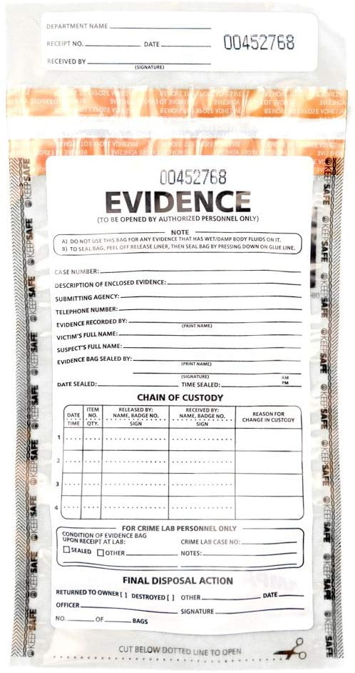 Plastic Evidence Bags, Small - 100 Pack - Walmart.com