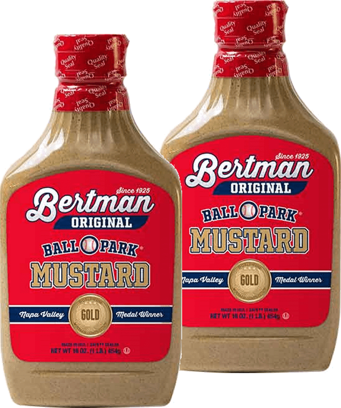 Bertman Original Gold Medal Ballpark Brown Mustard, 2-Pack 16 oz ...