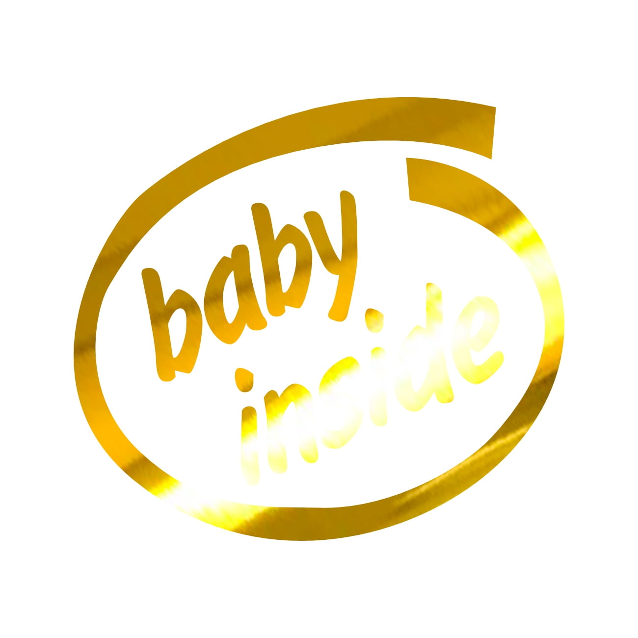 Baby Inside Sticker Decal Die Cut - Self Adhesive Vinyl - Weatherproof ...