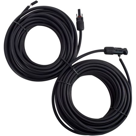 Renogy 40Ft 10AWG Adaptor Kit Solar Cable Wire PV with MC4 Female and ...