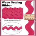 10 Yard Polyester Wavy Fringe Trim Ribbon Wave Bending Lace Trim Deep ...