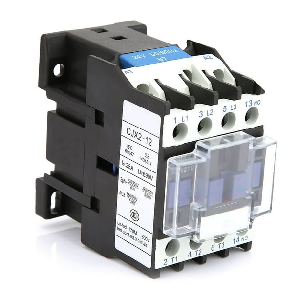 Contactor CJ, CJX2-1210 Contactor de montaje en riel Contactor de CA ...