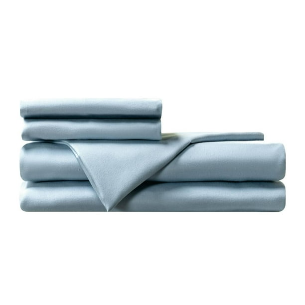 Mainstays Soft, Easy Care, Microfiber Sheet Set Blue, Queen – Back to ...