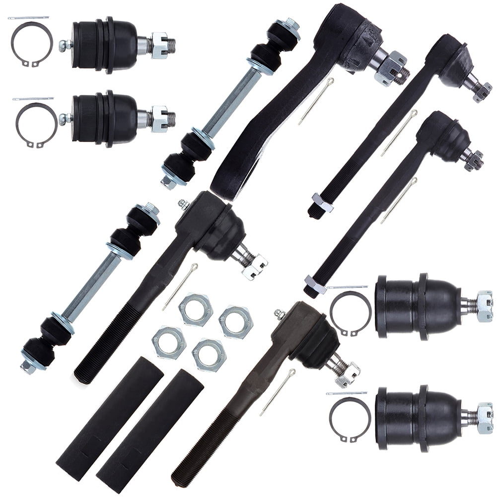 SCITOO 13pcs Front Suspension Kit Ball Joints Tie Rod Front Sway Bar ...