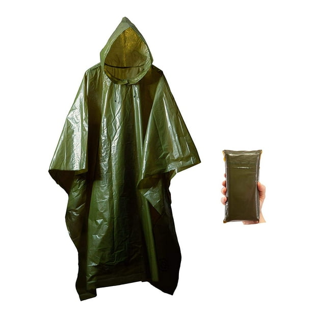 Survival General Lightweight Rain Gear Poncho Emergency Survival Cover ...