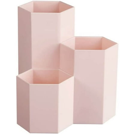 Plastic Pen Box Hexagonal Pen Holder Pencil Storage Box Brush Holder ...