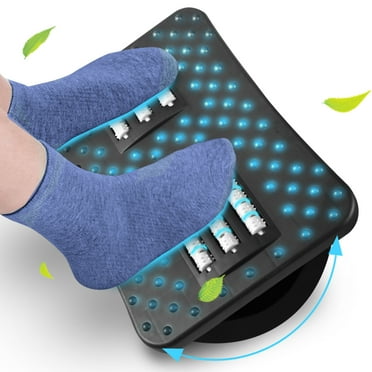Ergonomic Rocking Foot Rest with Adjustable Support & Massager for ...