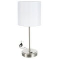 Mainstays Silver Grab and Go Stick Lamp with USB Port - Walmart.com