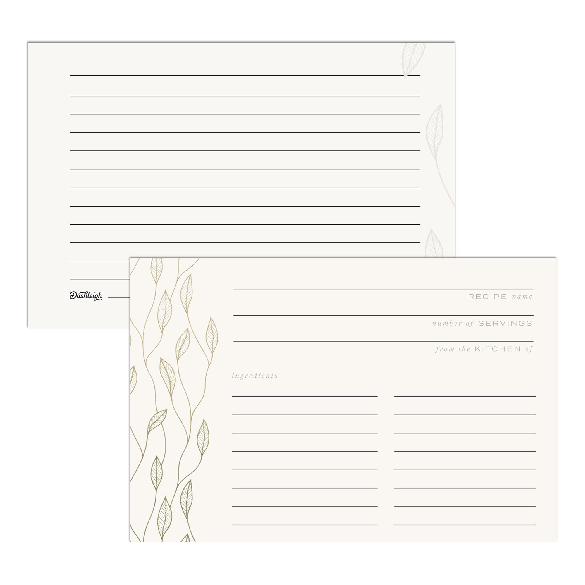 Printable Recipe Cards With Purchase Patterns
