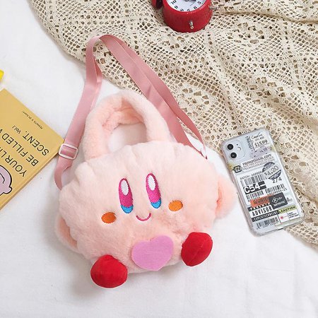 Kawaii Kirby Star Game Peripheral Series Kirby Plush Backpack Pink ...
