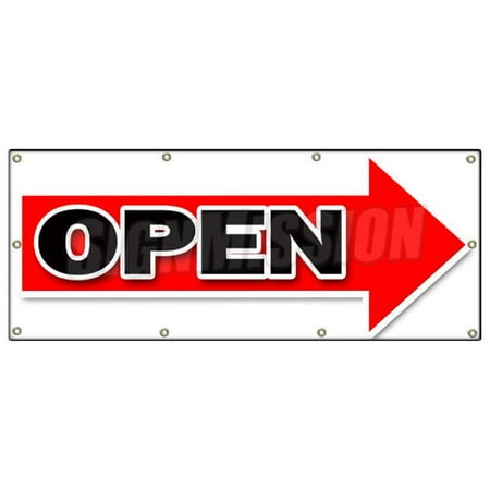 SignMission B-96 Giant Right Open Arrow 36 x 96 in. Giant Right Open ...
