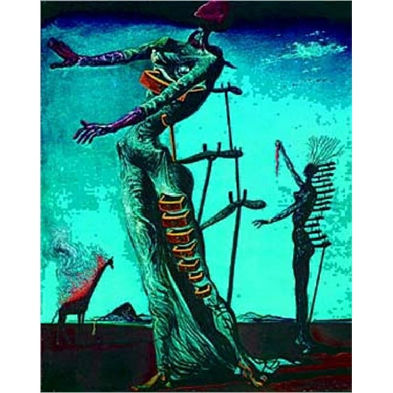 Salvador Dali Burning Giraffe