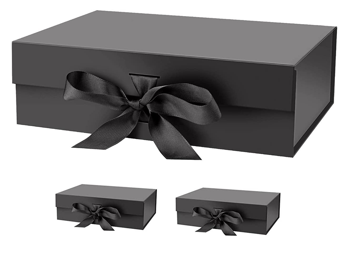 Gift Box with Lid for Presents 10x8.7x3.5Inches with Ribbon and ...