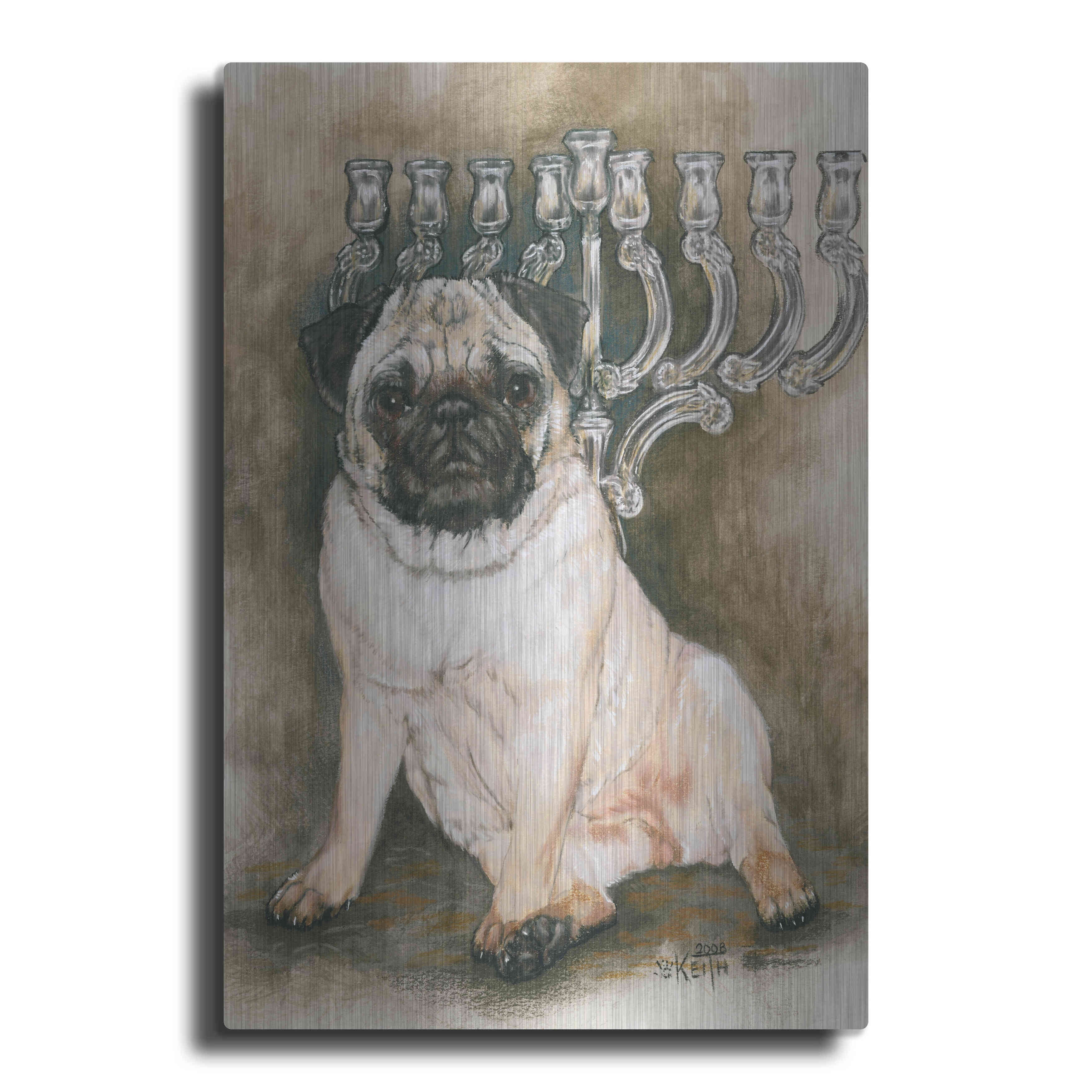 Luxe Metal Art 'I?Ll Just Wait Here' by Barbara Keith, Metal Wall Art ...