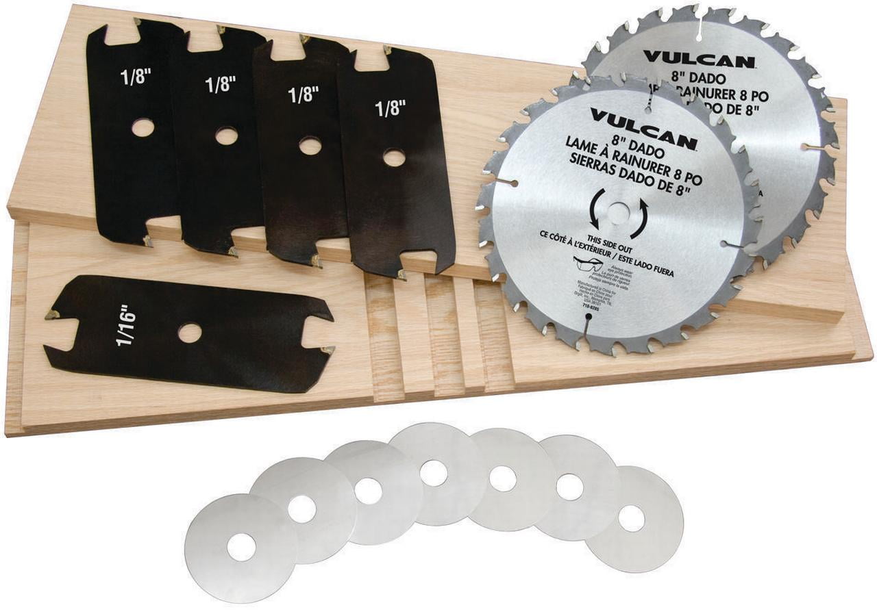 Vulcan 416371OR Dado Blade Set, 8 in Dia, 5/8 in Arbor, 24 Teeth ...