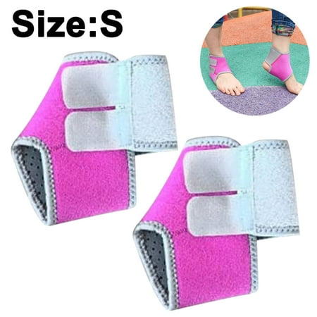 2 Pcs Kids Child Adjustable Non Slip Ankle Tendon Compression Brace ...