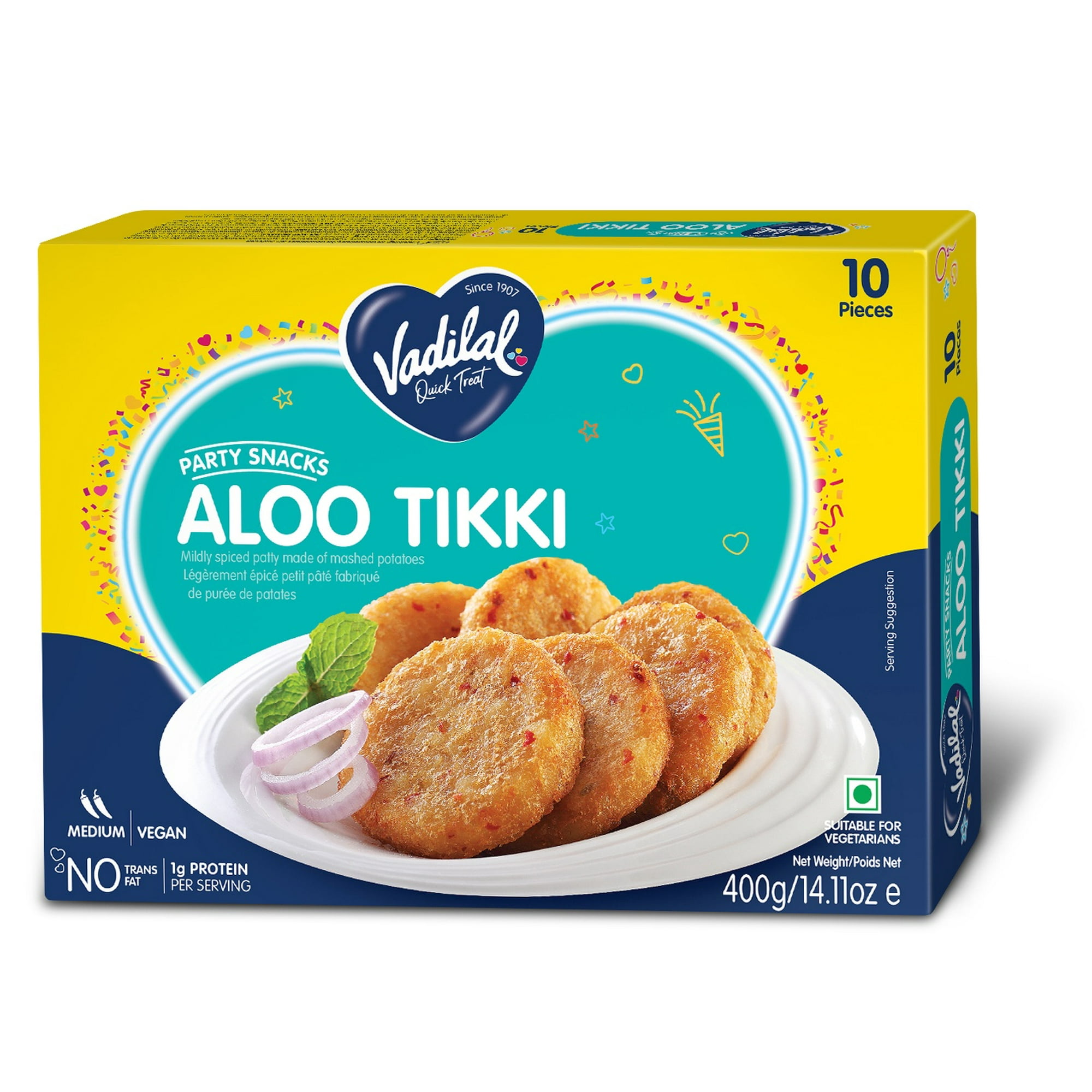 Click here for Vadilal Aloo Tikki 400gm prices