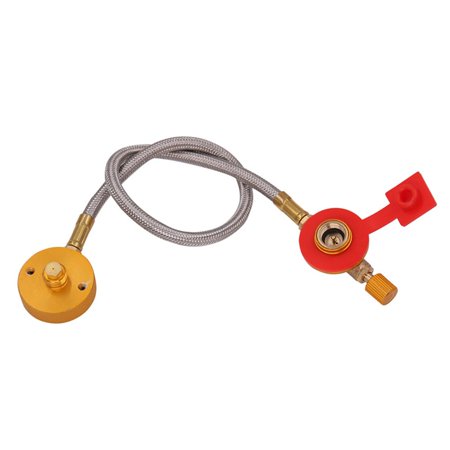 Margot Camping Gas Stove Head Valve Adapter Converter + Hose Connection ...