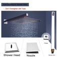 2-Handle 2-Spray Tub and Shower Faucet Handheld Shower Combo with 10 in ...