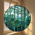 Bamboo Forest Stained Glass Suncatcher – Nature Window Art Decor ...