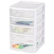 Sterilite Small 5 Drawer Unit White Set of 4 - Walmart.com