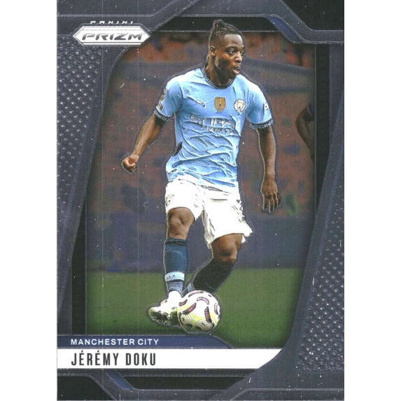 2024-25 PANINI PRIZM PREMIER LEAGUE #6 JEREMY DOKU MANCHESTER CITY ...