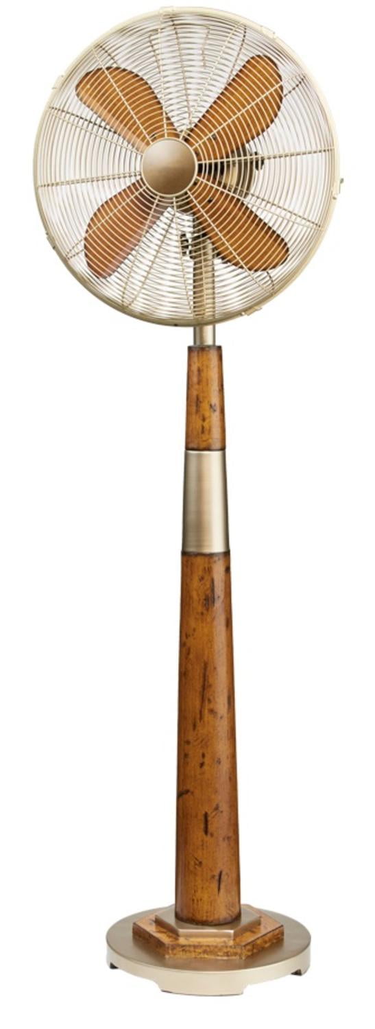 55" Stylish Vintage Gold Base and Neck with Brown Wood-Grain Body ...