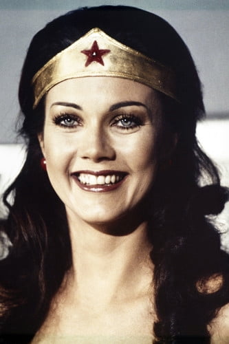 Lynda Carter in Wonder Woman smiling head and shoulders portrait 24x36 ...