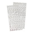 Thickers Solid Silver Hardcover Foil Letter Stickers - Walmart.com