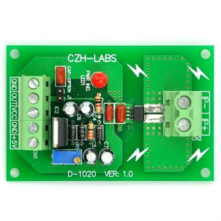 Panel Mount AC/DC Current Sensor Module Board, Based on ACS712 ...