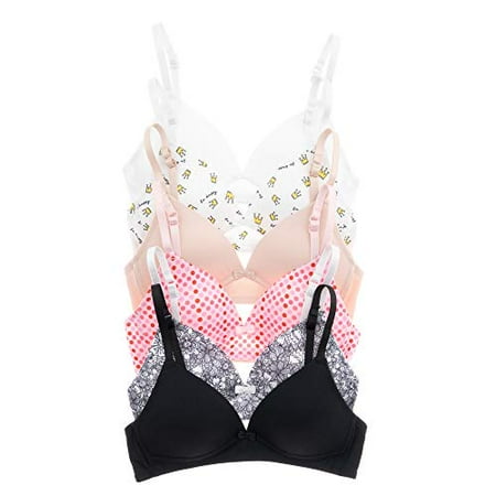 Alyce Intimates Girls & Teens Lightly Padded Bra, Pack of 6 | Walmart ...