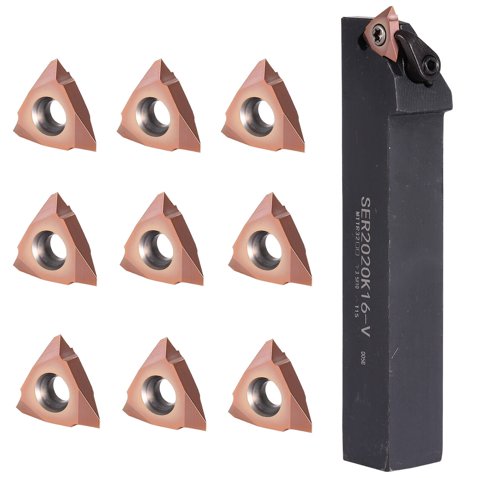 Lathe Thread Cutting Tool Carbide Threaded Inserts Vertical 60 Degree ...