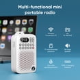 UMUTOO Mini Portable Bluetooth Radio with MP3 Player, FM Radio ...