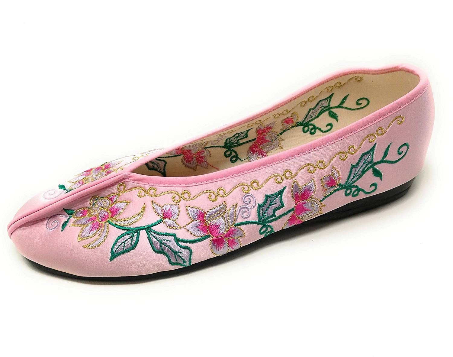 TJ Global Women's Traditional Chinese Flower Embroidery Flats - Totem ...