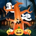 Halloween Inflatable Outdoor Decorations, 8Ft Blow up Spooky Dead Tree ...