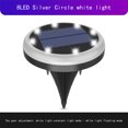 Solar Ground Lights Outdoor With 8 Led Lamp Beads Disk Lights Garden ...