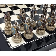 World War 2 US GERMANY Chess Set W/ 15" BLACK WHITE GLOSS BOARD WW2 ...