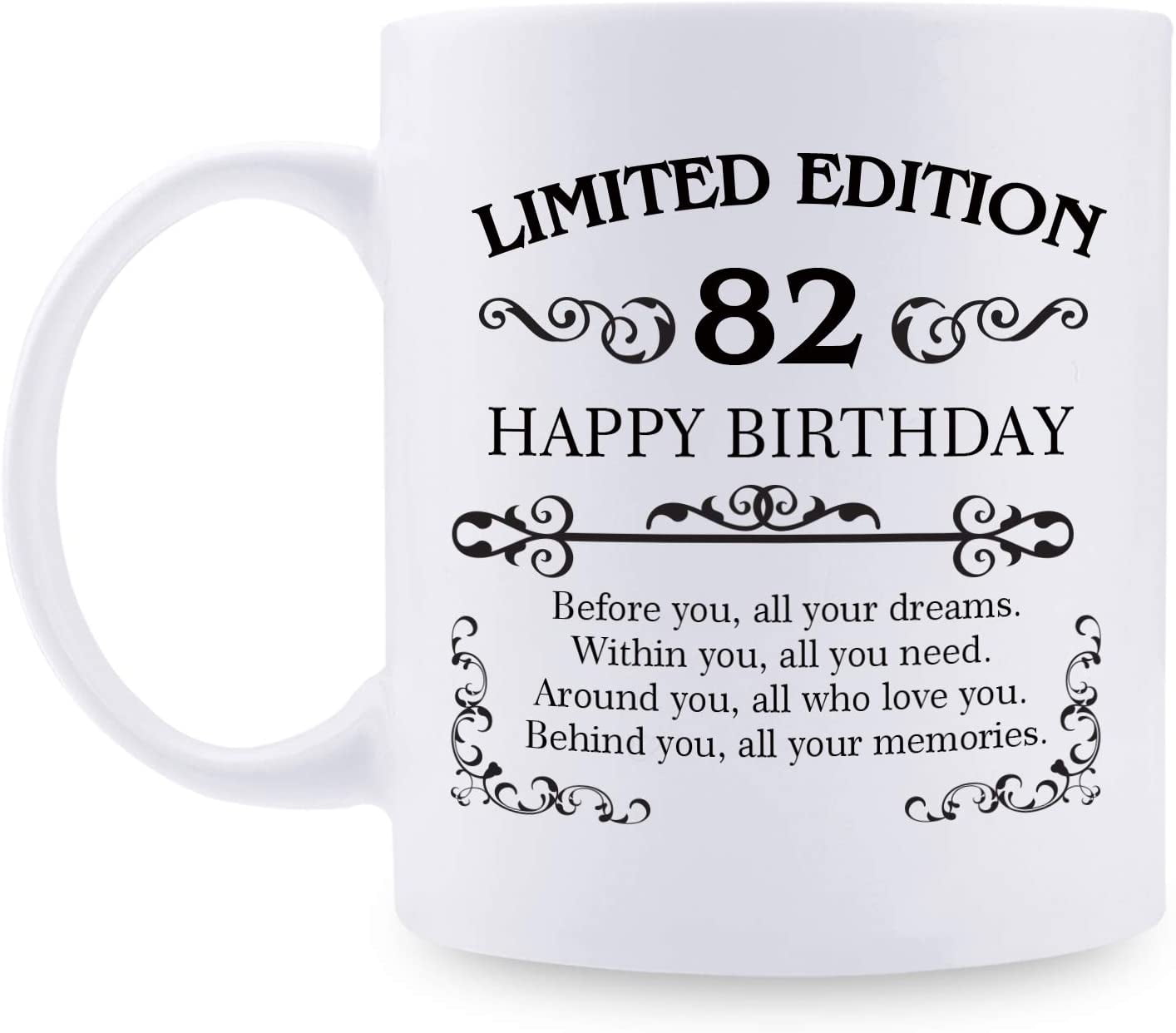 82nd Birthday Gifts for Women Men - 11 oz Coffee Mug - 82 Year Old ...