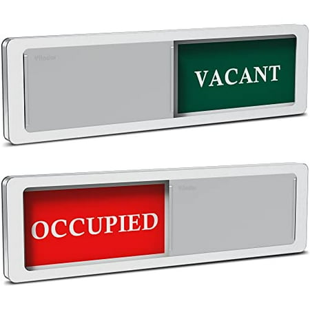 Privacy Sign, Premium Vacant Occupied Sign for Bathroom Door Home ...