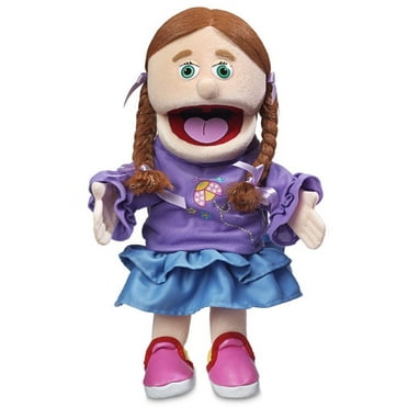 14' Cindy Peach Girl Hand Puppet with Moveable Mouth for Adults and ...