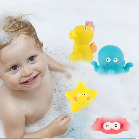 Water Spraying Toy, Eco-Friendly Soft Grasp Resistant Baby Tub Water ...