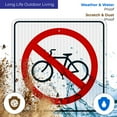 No Bikes Sign, No Bike Symbol Sign, - Walmart.com