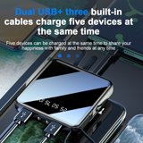 axGear External Power Bank 20000mAh Charger Integrated 4 Cables Mirror ...
