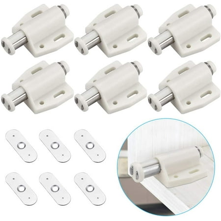 SICED 6 PCS Magnetic Snap Catch Plastic Magnetic Catch Soft Close ...